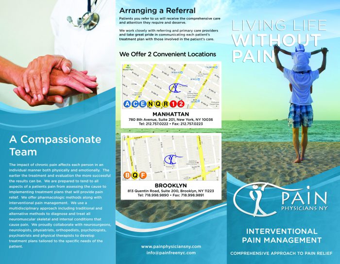 Pain Management Brochure | Orthopedic Brochure | Medical Brochure ...