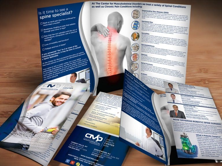 Spine Treatments Brochure Design | Graphics for Doctors