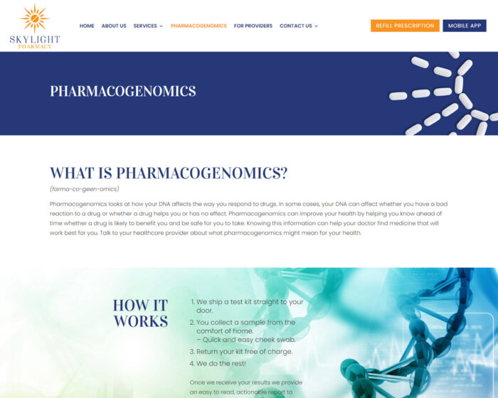 Pharmacy Website | Graphics for Doctors